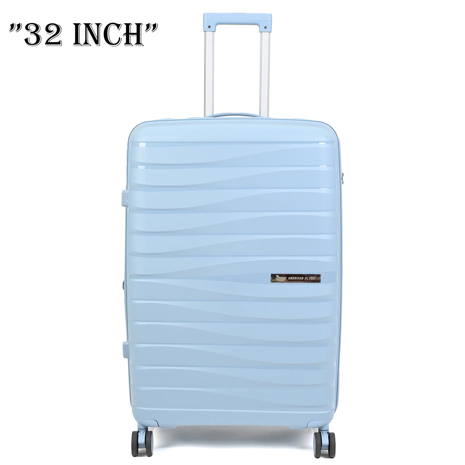 American Flyer Luggage Bag 32 Inch Check-in Luggage Trolly - Light Blu ...