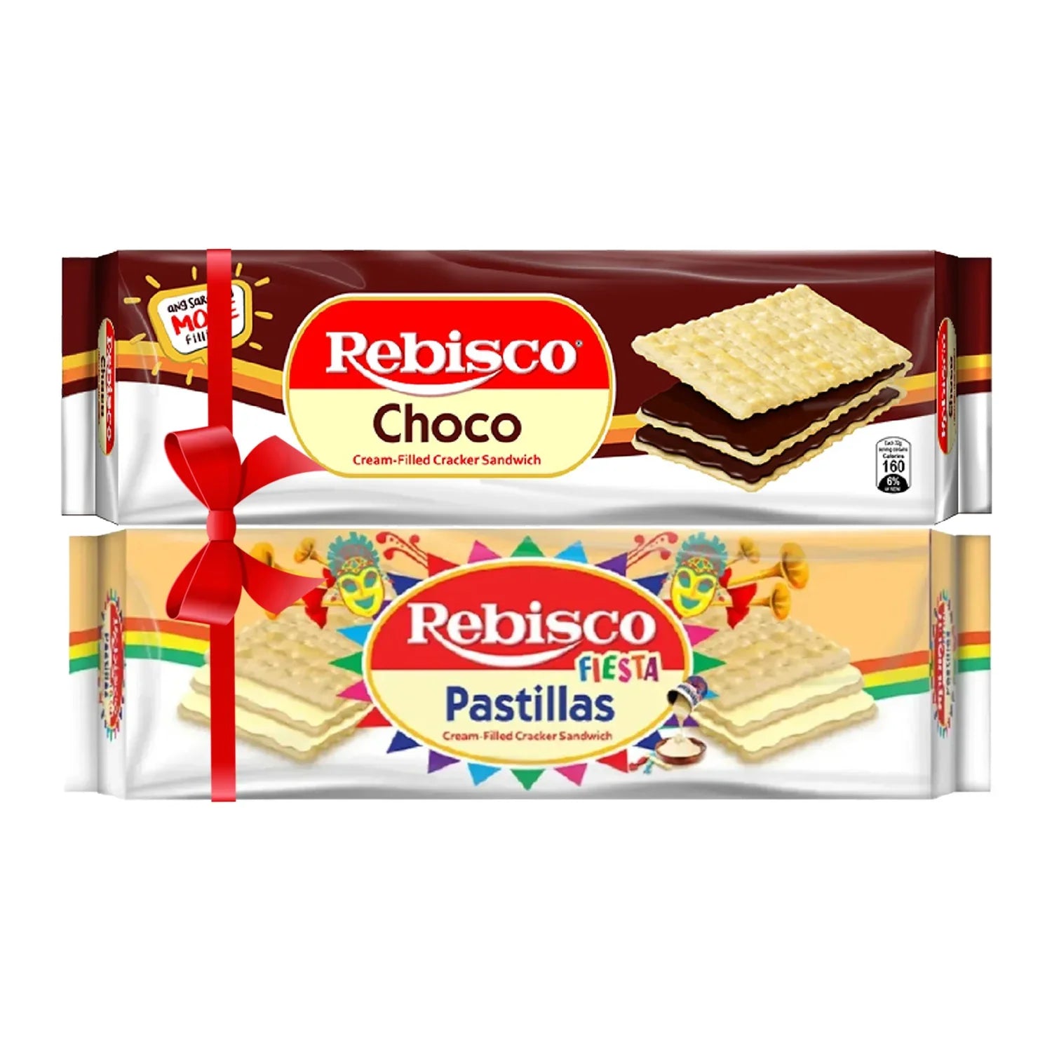 Rebisco Choco + Fiesta Pastillas Cracker Sandwich - 320g × 2Pcs (Offer ...