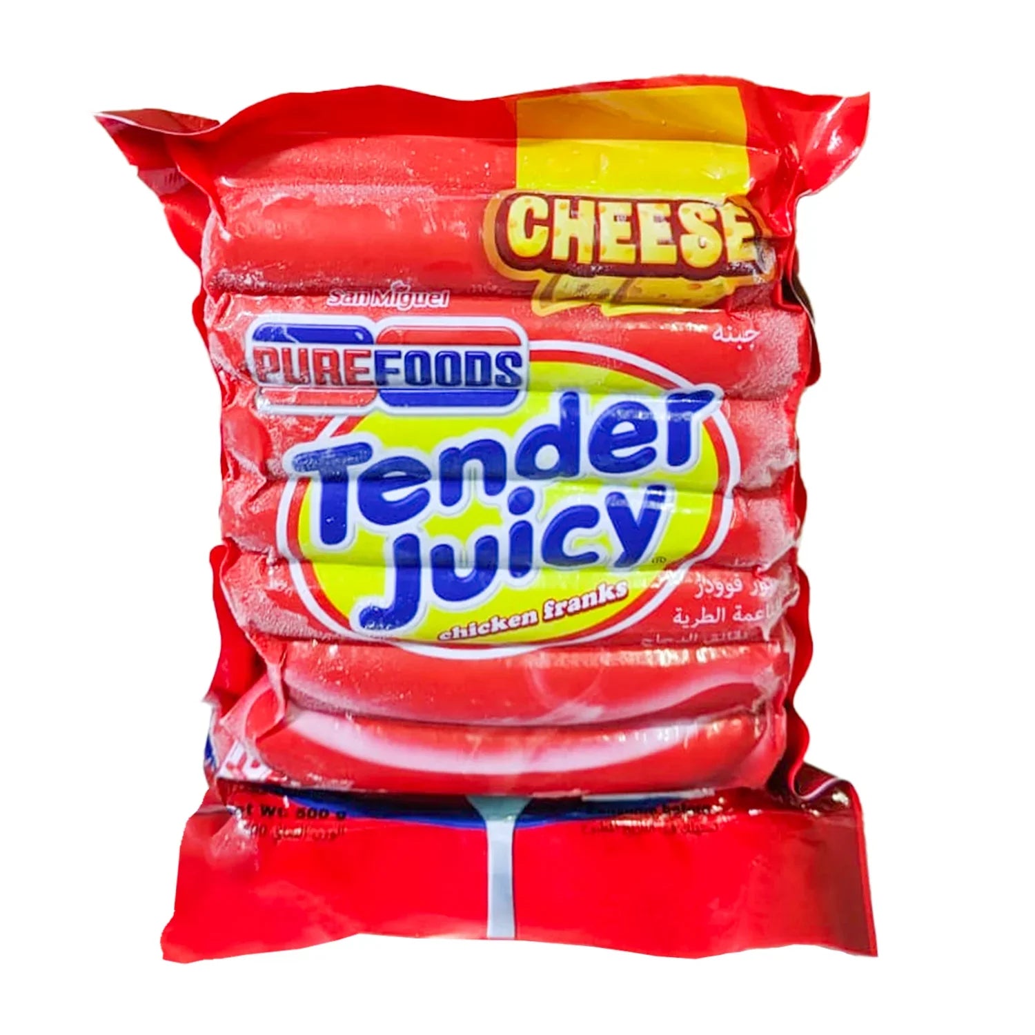 Pure Foods Tender Juicy Cheese Chicken Franks - 500g (Frozen) – Pinoyhyper