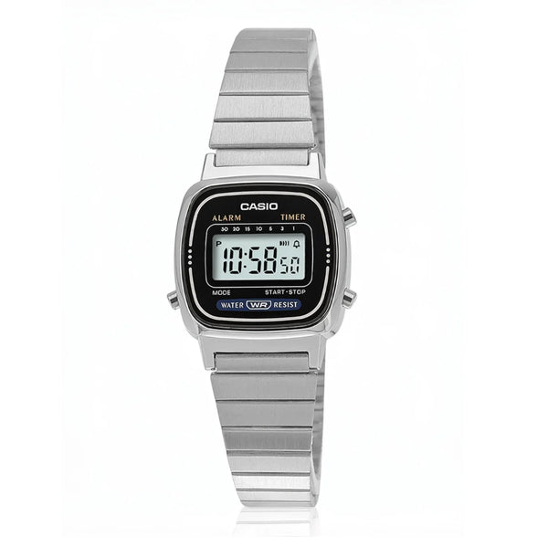 CASIO Women Vintage Stainless Steel Digital Watch LA670WA-1DF (Origina ...
