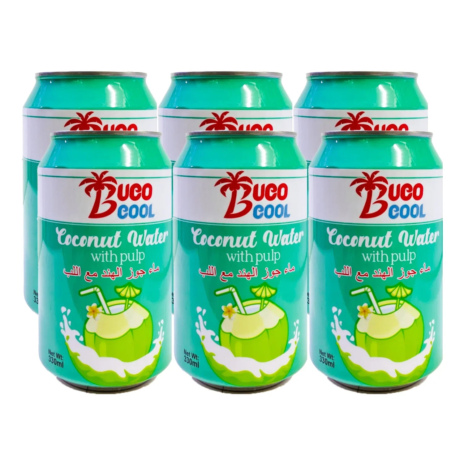 Buco Cool Coconut Water With Pulp - 330ml × 6Pcs – Pinoyhyper