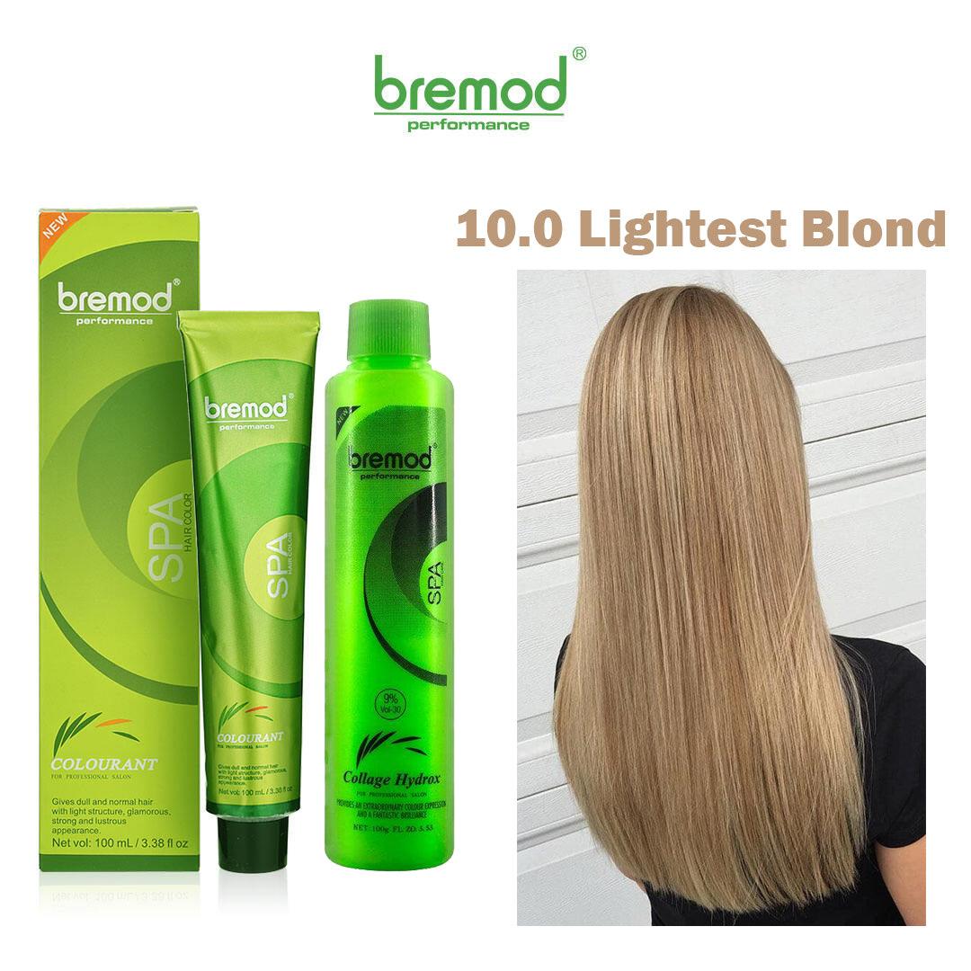 Bremod Performance 10.0 Lightest Blond Hair Color With Oxidizer - 100m ...