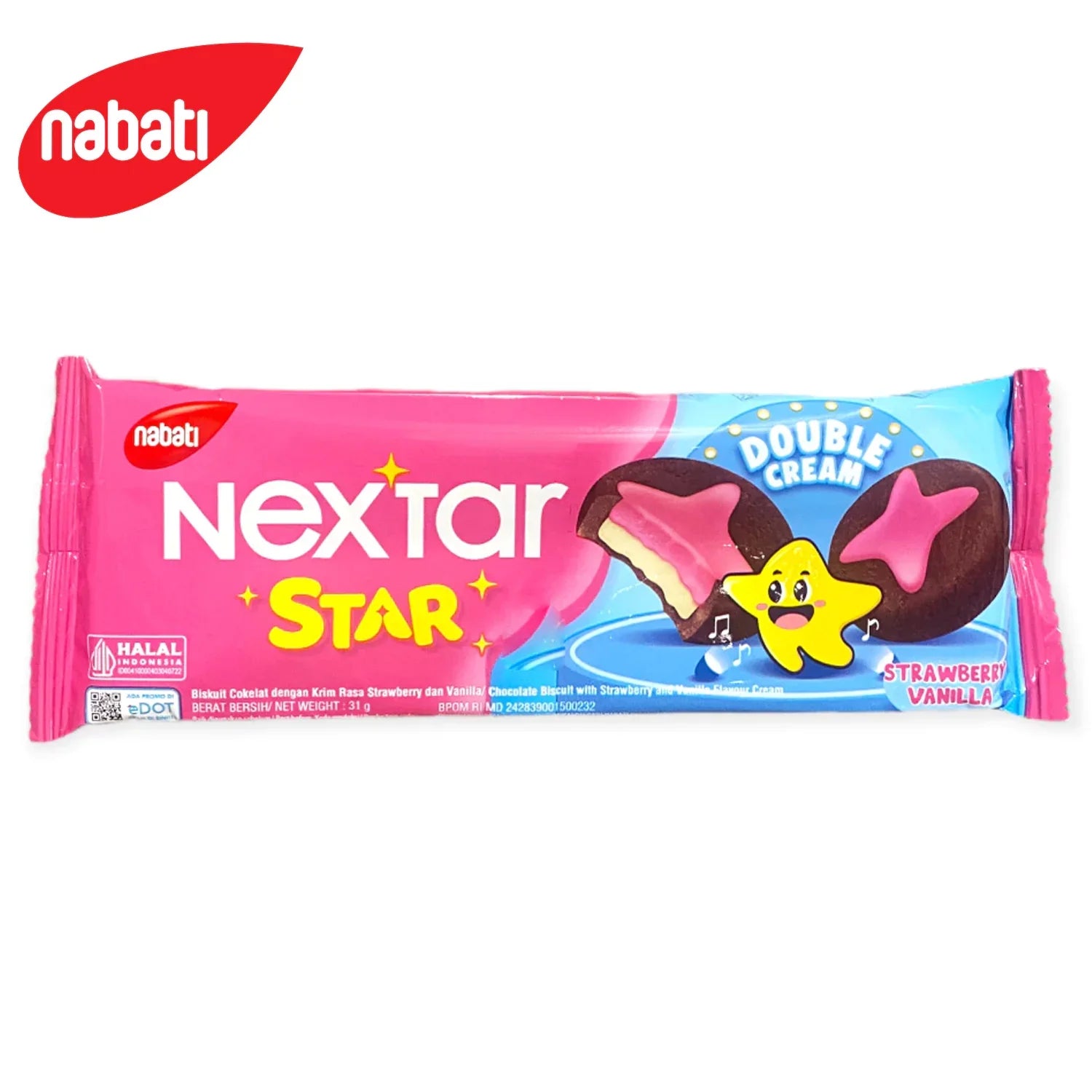 Nabati Nextar Star Cookies Strawberry Vanilla Flavor - 31g – Pinoyhyper