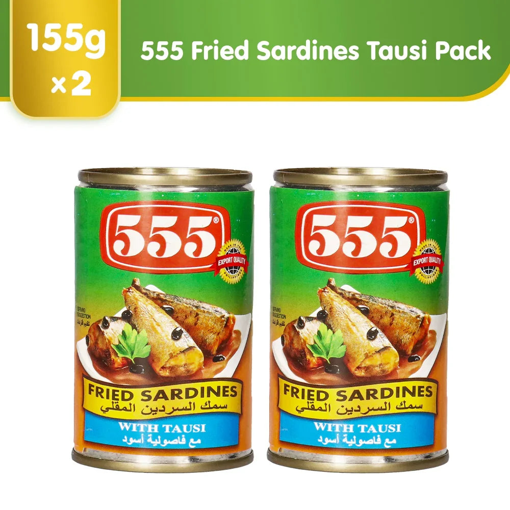 555 Fried Sardines With Tausi - 155g × 2 Pcs (Offer) – Pinoy Hyper Kuwait