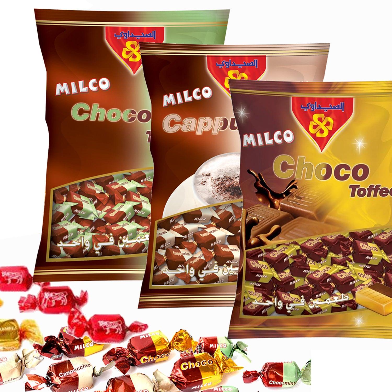 Al-Seedawi Toffee Milco Choco+ Cappuccino+Chocomint Chocolate - 3 × 40 ...