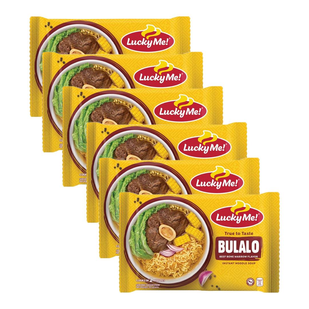 Lucky Me Instant Noodles Soup Bulalo - 55g (5+1) Offer – Pinoyhyper