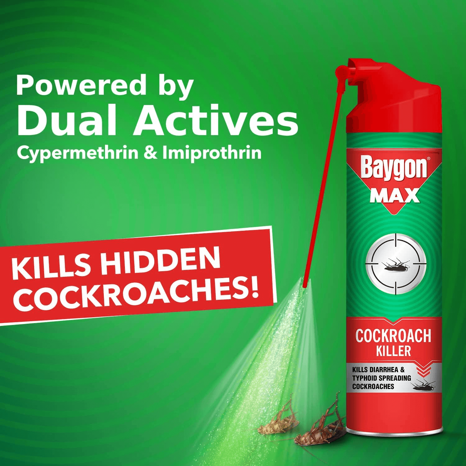 Baygon Max Cockroach Killer Spray - 400ml – Pinoyhyper