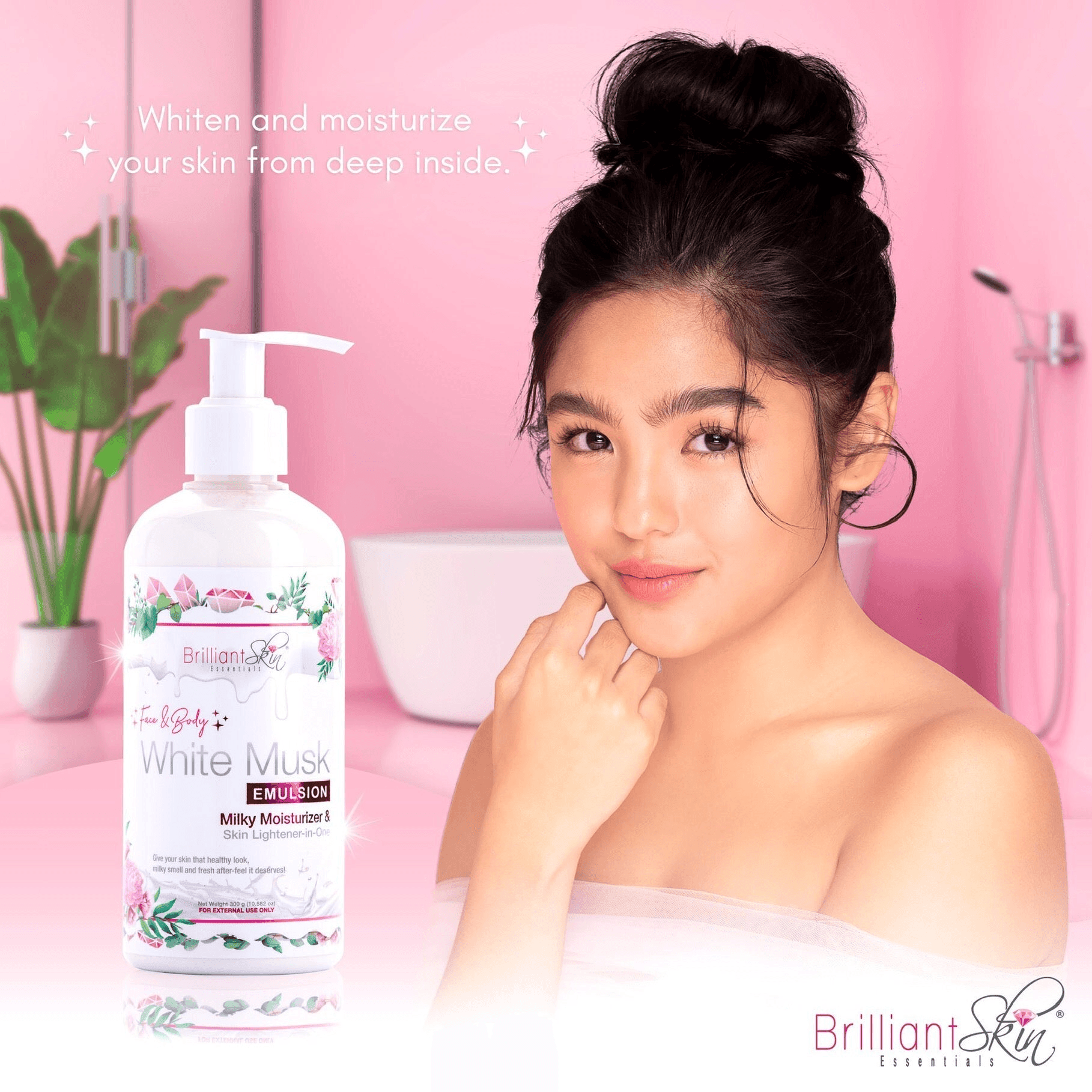 Brilliant Face & Body White Musk Emulsion Lotion - 300g – Pinoyhyper