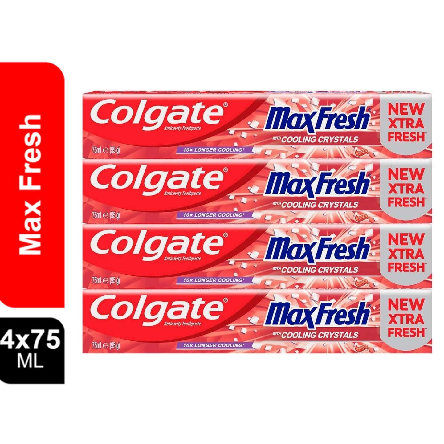 Colgate Tooth Paste Max Fresh Spicy - 75 ml x 4 Pcs – Pinoyhyper
