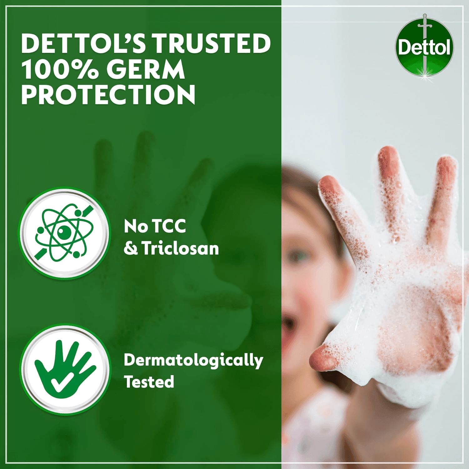 Dettol Original 100% Germ Protection Antibacterial Liquid Handwash - 2 ...