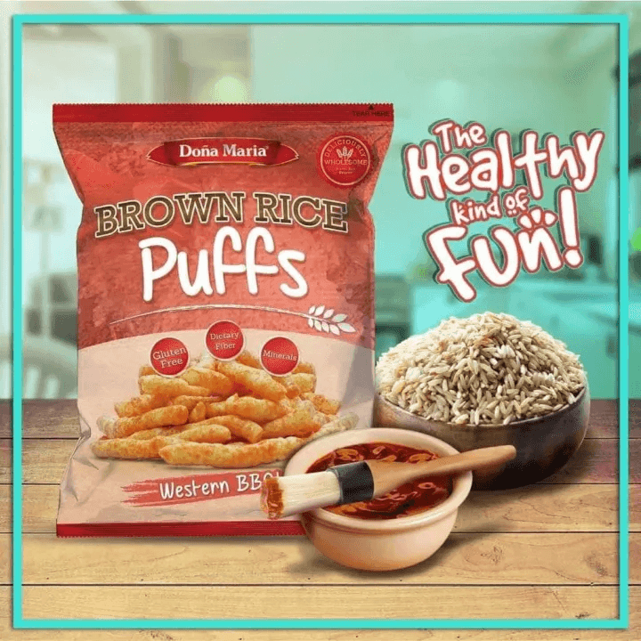 Donna Maria Brown Rice Puffs Western BBQ Flavor - 60g – Pinoyhyper