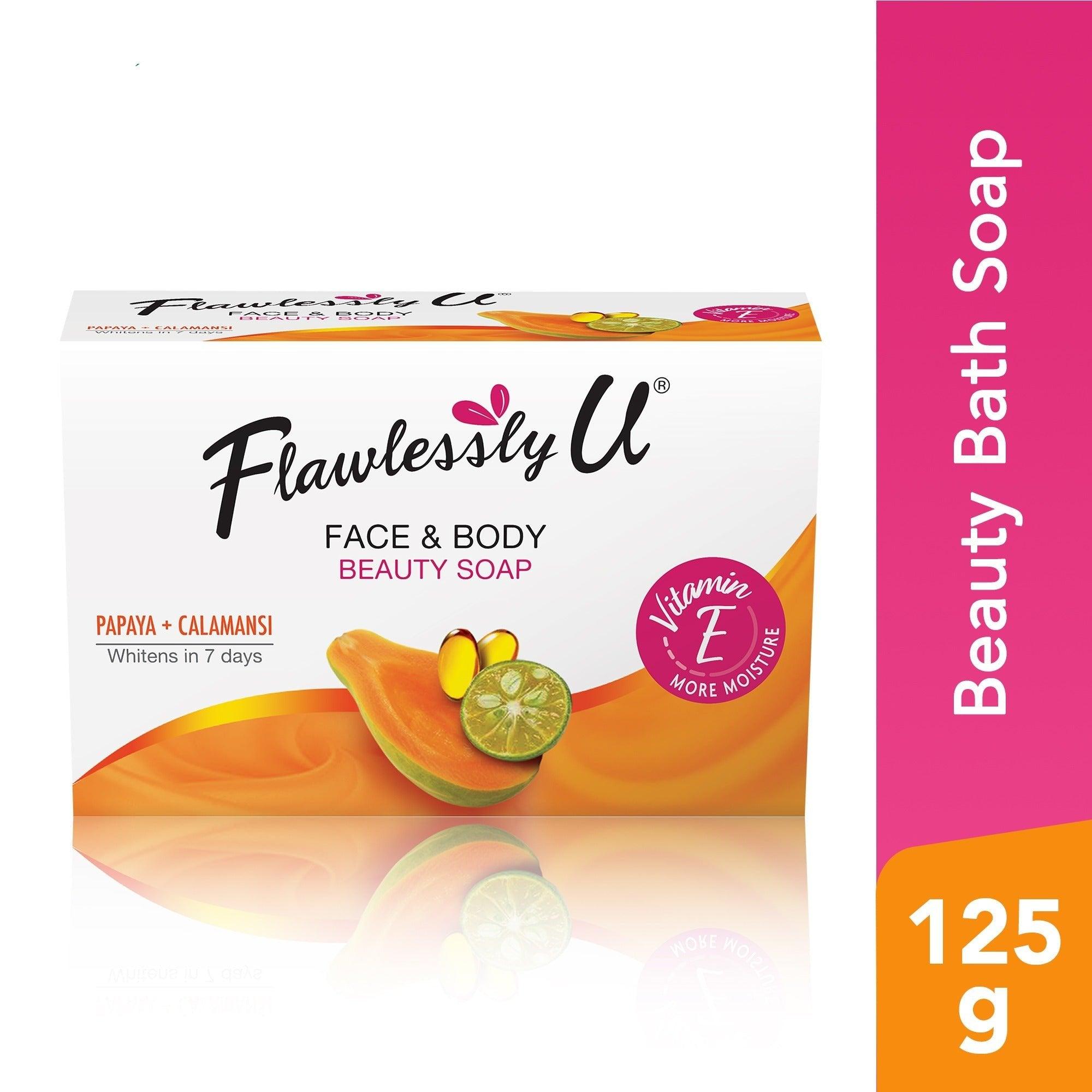 Flawlessly U Papaya + Calamansi Face & Body Beauty Soap - 125g – Pinoy ...