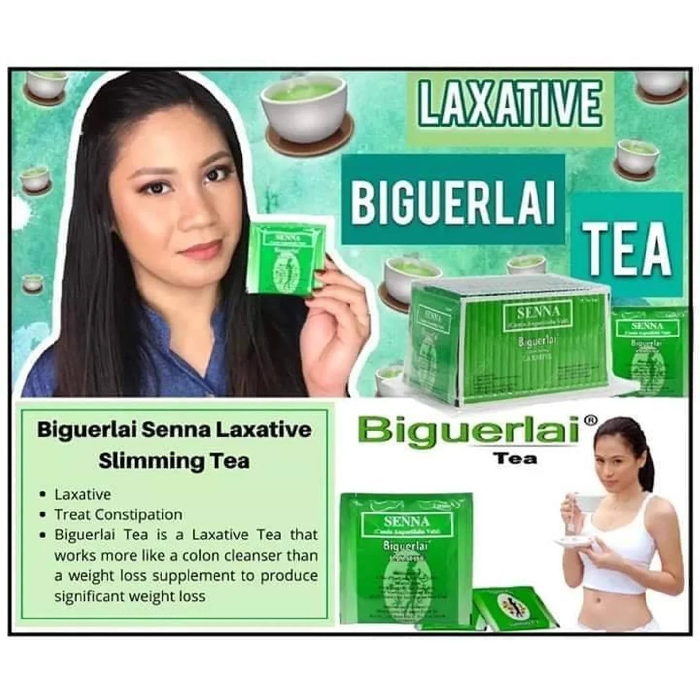 Biguerlai Senna Laxative Herbal Tea - 25's Pack – Pinoy Hyper Kuwait