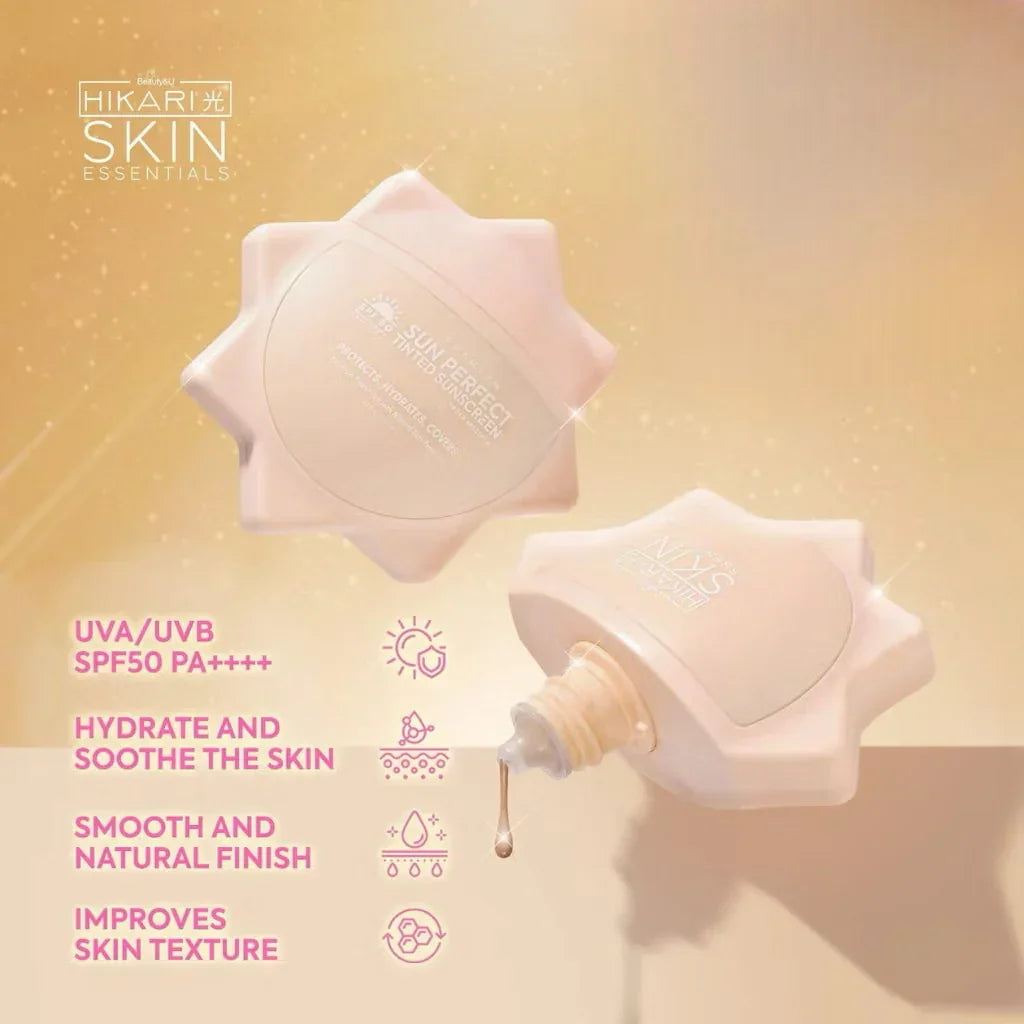 Hikari Premium Sun Perfect Tinted Sunscreen SPF50 PA++++ - 50ml ...