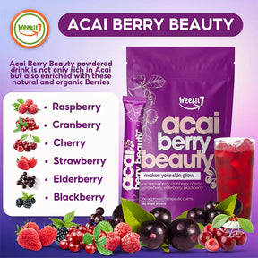 Weekit7 Acai Berry Glowing Beauty Powder - 5g x 7 Sachets – Pinoyhyper