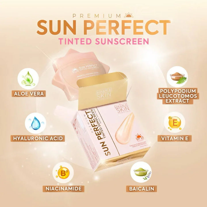 Hikari Premium Sun Perfect Tinted Sunscreen SPF50 PA++++ - 50ml ...