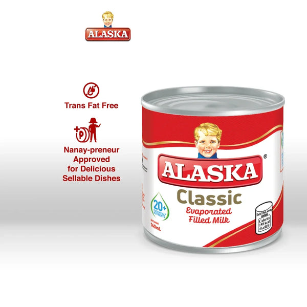 Alaska Classic Evaporated Filled Milk - 140ml – Pinoy Hyper Kuwait