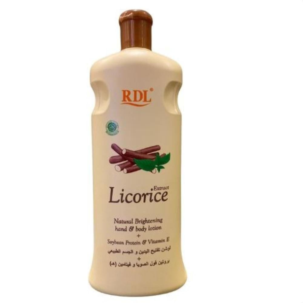 RDL Licorice Extract Natural Brightening Hand & Body Lotion - 600ml ...