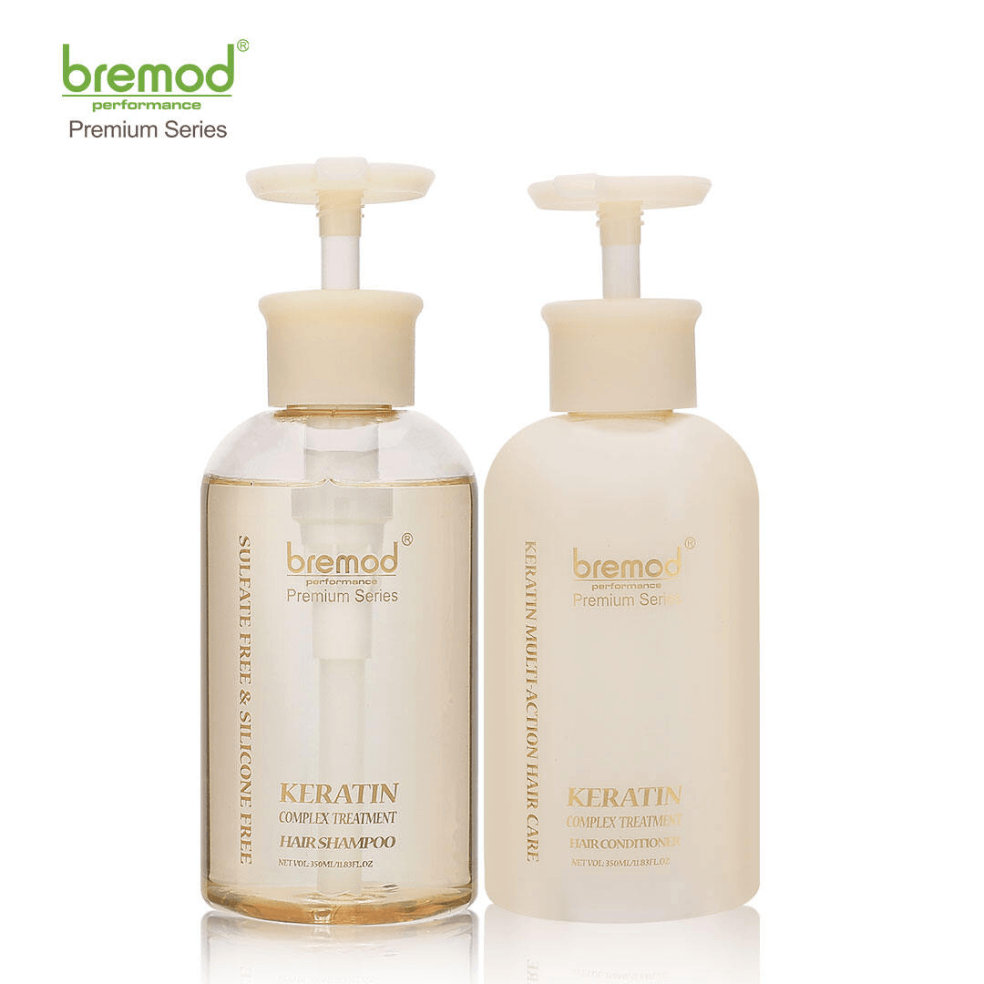 Bremod Premium Series Keratin Shampoo & Conditioner - 350ml+350ml ...