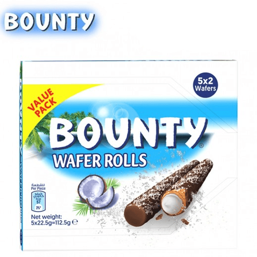 Bounty Coconut Wafer Rolls (Value Pack) 5 X 22.5g – Pinoyhyper