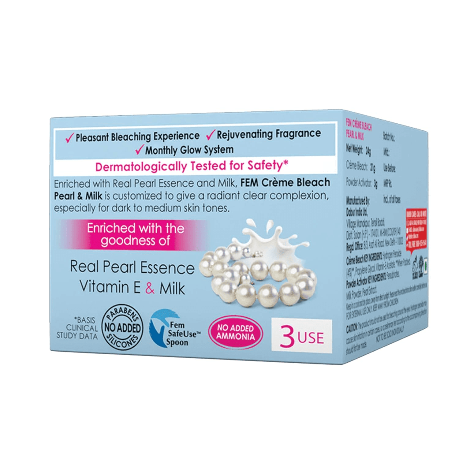 Fem Fairness (Pearl & Milk) Creme Bleach - 24g – Pinoyhyper