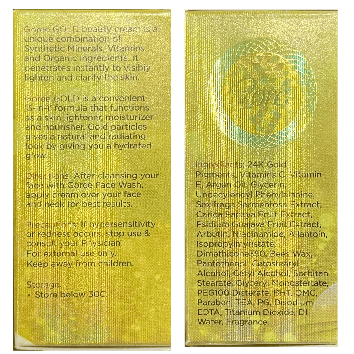 Goree Gold 24k Beauty Cream 17gm – Pinoyhyper