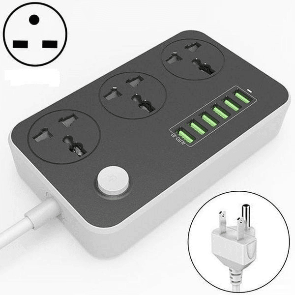 Hitage 6 USB Ports & 3 Power Socket Extension - 2.5M – Pinoy Hyper Kuwait