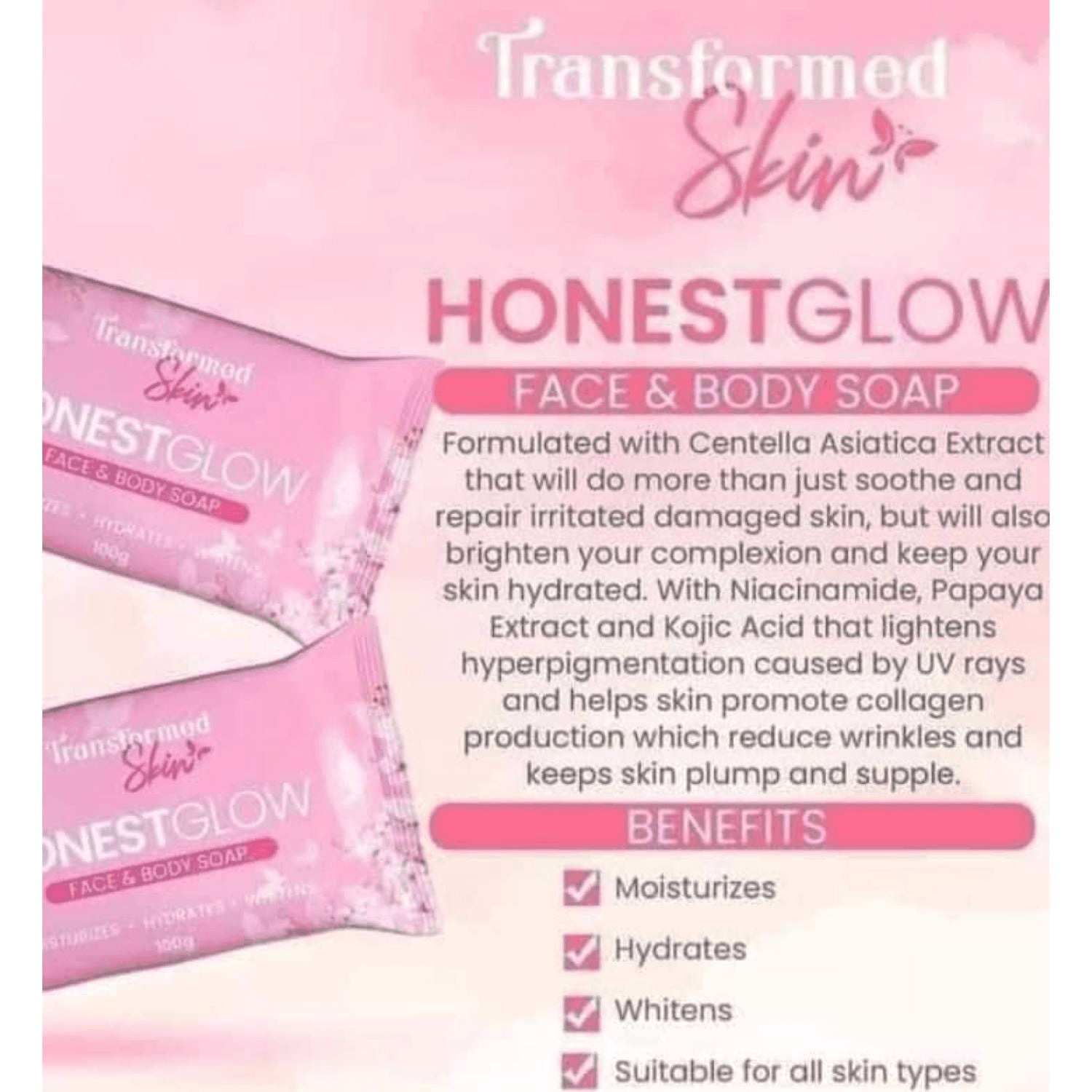 Honest Glow Glass Skin Soap - 80g – Pinoyhyper