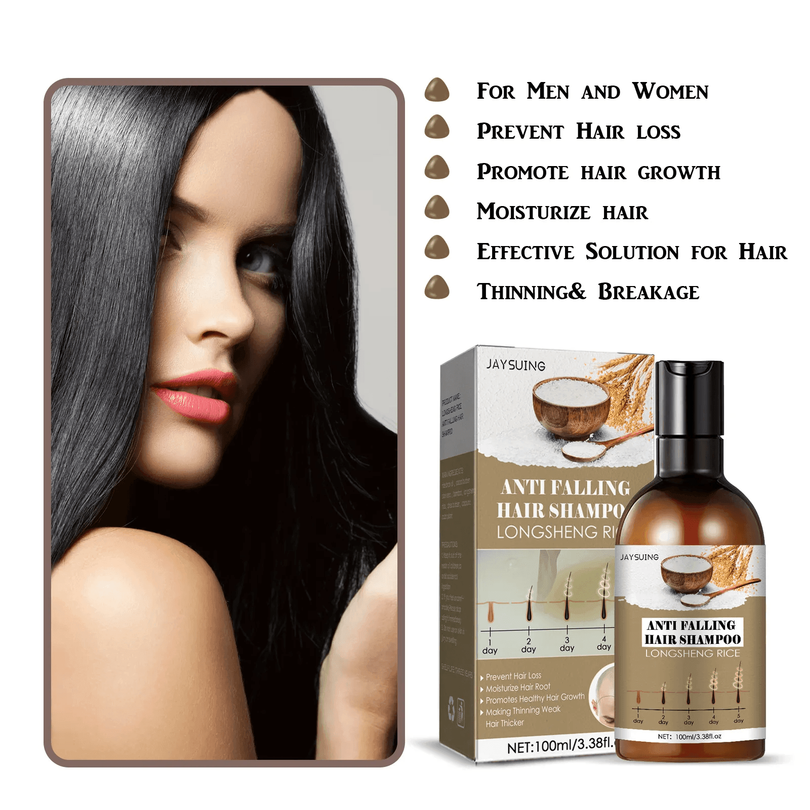 Jaysuing Anti Hair Loss & Hair Growth Shampoo - 100ml – Pinoyhyper