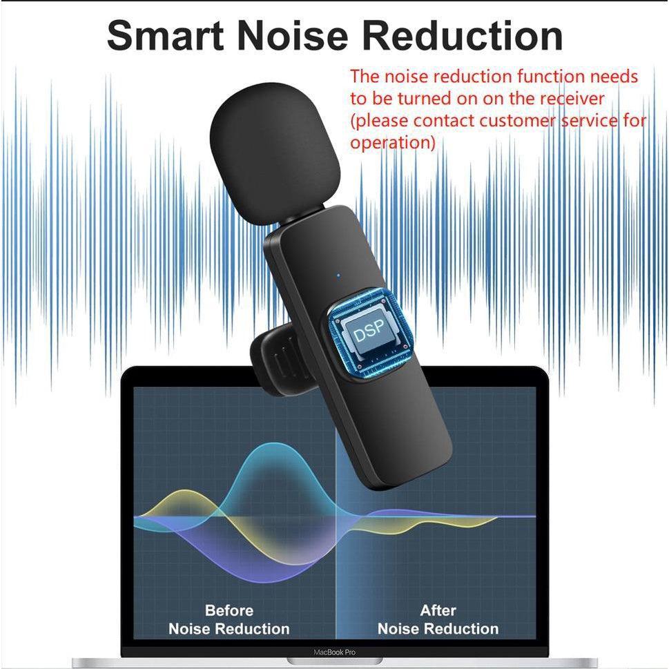 K35 Clip Double Mic Wireless Microphone for Mobile Phone - AUX – Pinoyhyper