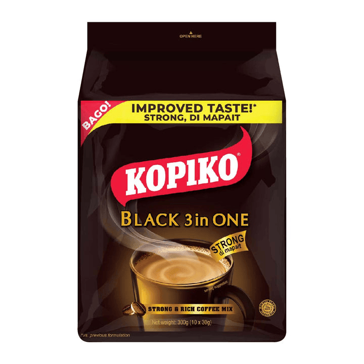 Kopiko Black 3 in 1 Strong & Rich Coffee Mix - 10x30g – Pinoyhyper