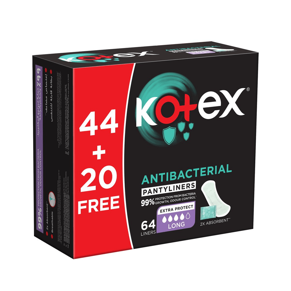 Kotex Antibacterial Pantyliners - 64 Liners – Pinoyhyper