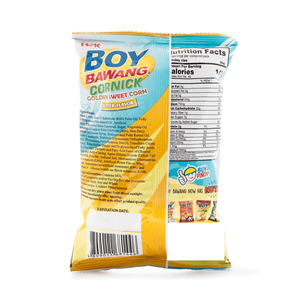 KSK Boy Bawang Cornick Butter Flavor - 100g – Pinoyhyper