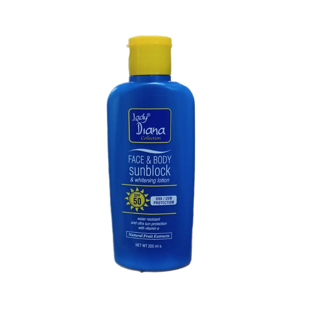 Lady Diana Face & Body Sunblock Whitening Lotion SPF 50 - 200ml ...