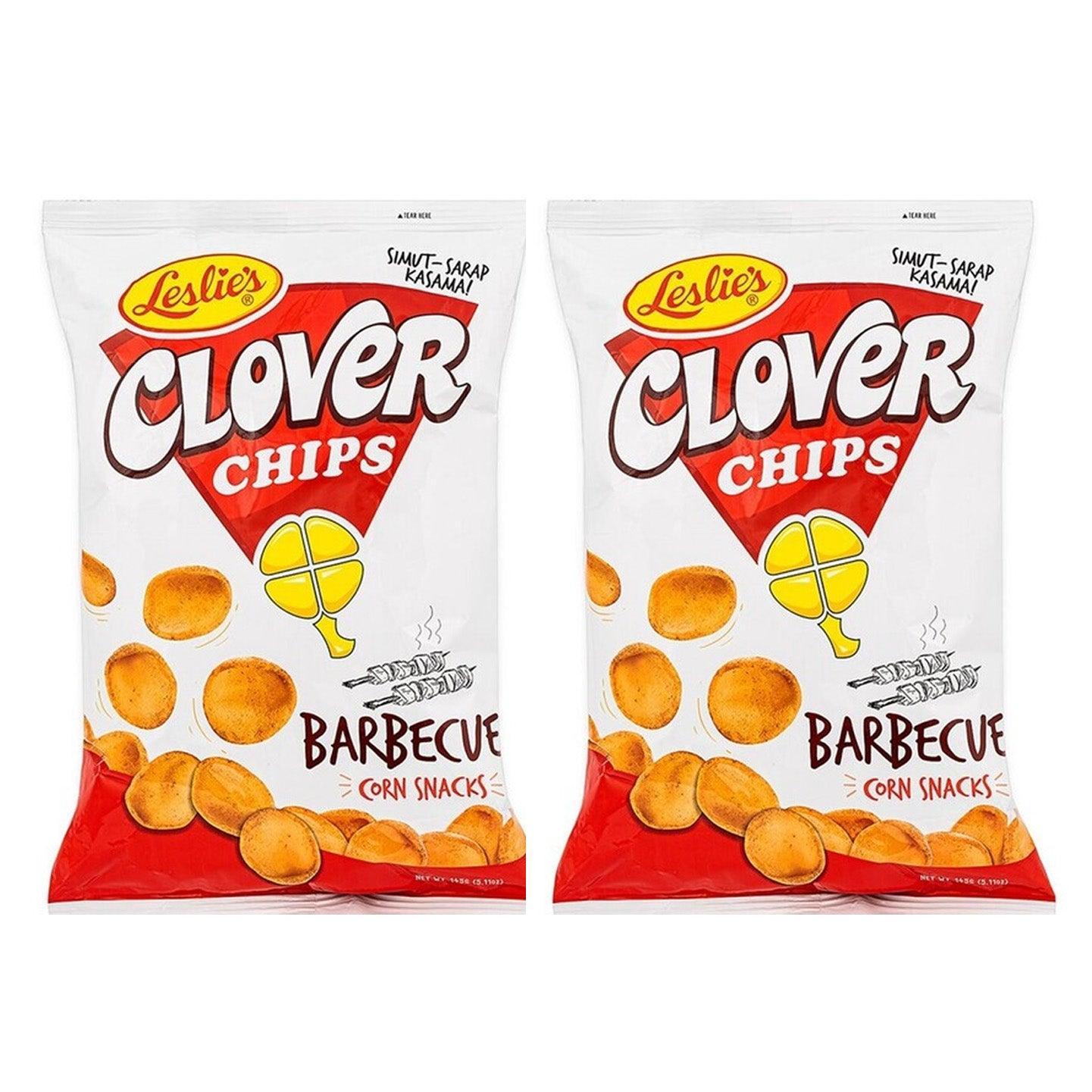 Leslie's Clover Chips Barbeque Flavour Corn Snack 85gm (1+1) Offer ...