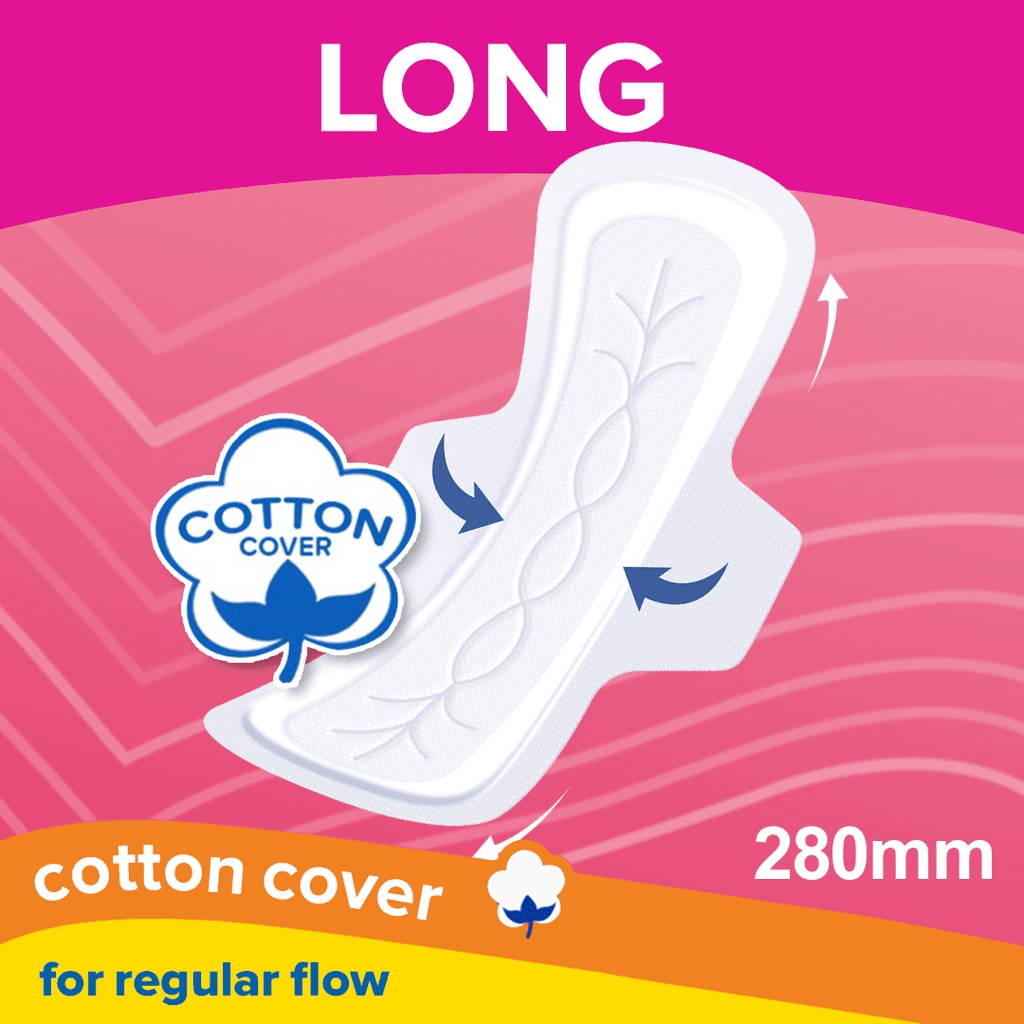 Modess Cottony Soft Cover Long Body Adapt With Wings 8 Pads – Pinoyhyper