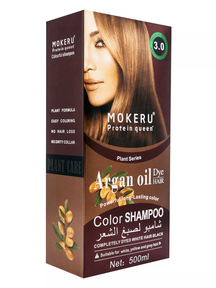 Mokeru Protein Queen Argan Oil Hair Color Shampoo - 500ml – Pinoy Hyper ...