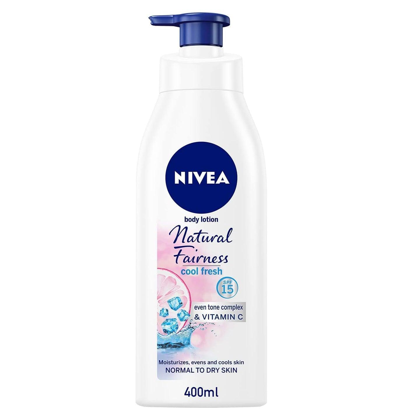Nivea Body Lotion Natural Glow Cool Fresh - 400ml – Pinoyhyper
