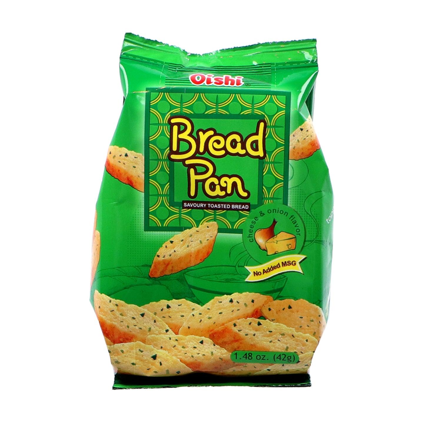 Oishi Bread Pan Toasted Bread Cheese & Onion Flavor - 42g – Pinoyhyper
