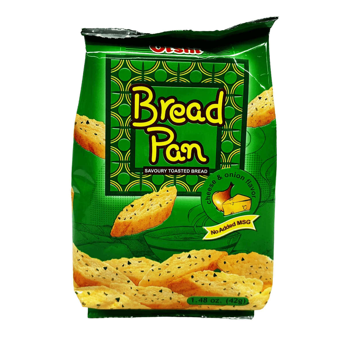 Oishi Bread Pan Toasted Bread Cheese & Onion Flavor - 42g – Pinoyhyper