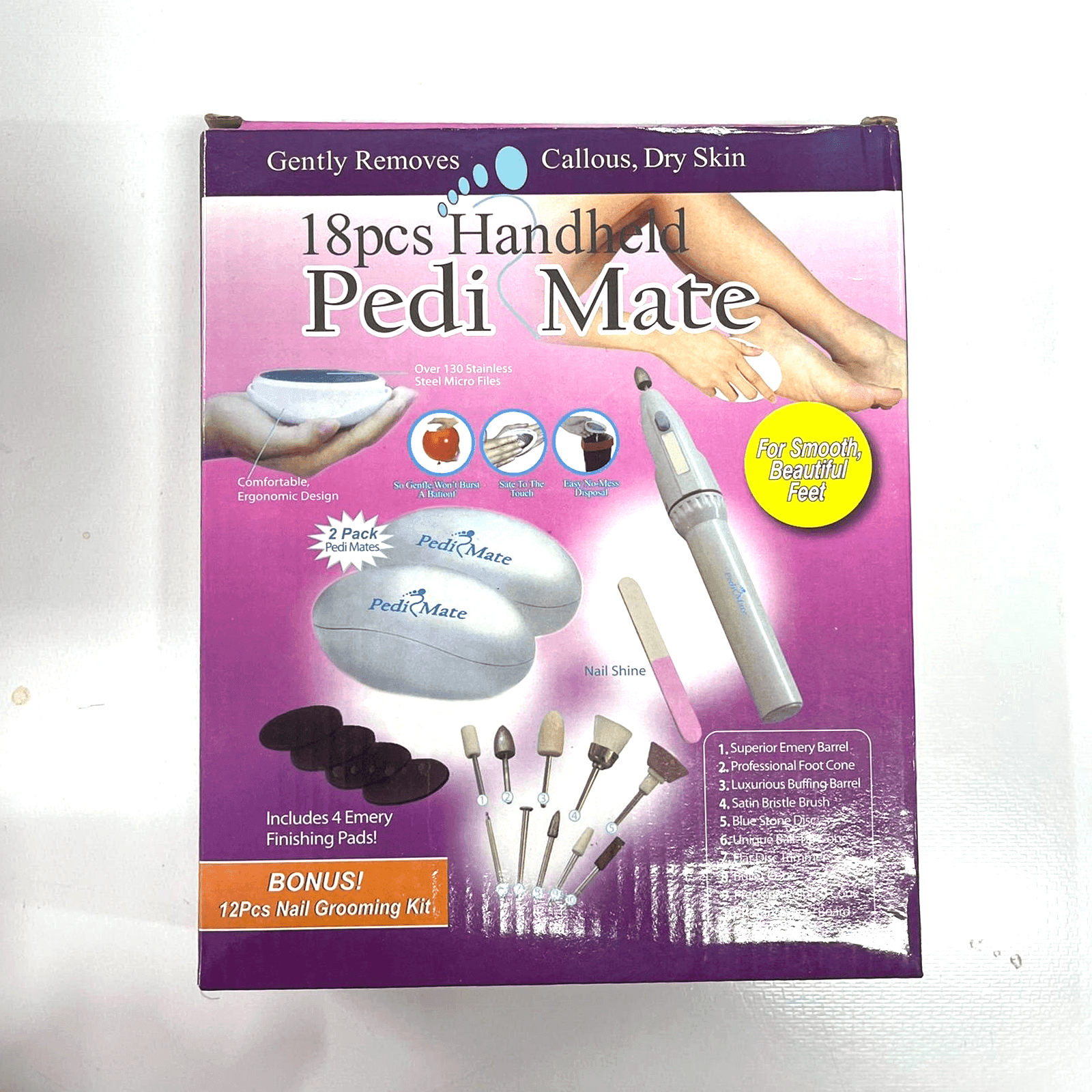 Pedi Mate 18Pcs Handheld Pedicure Set – Pinoyhyper