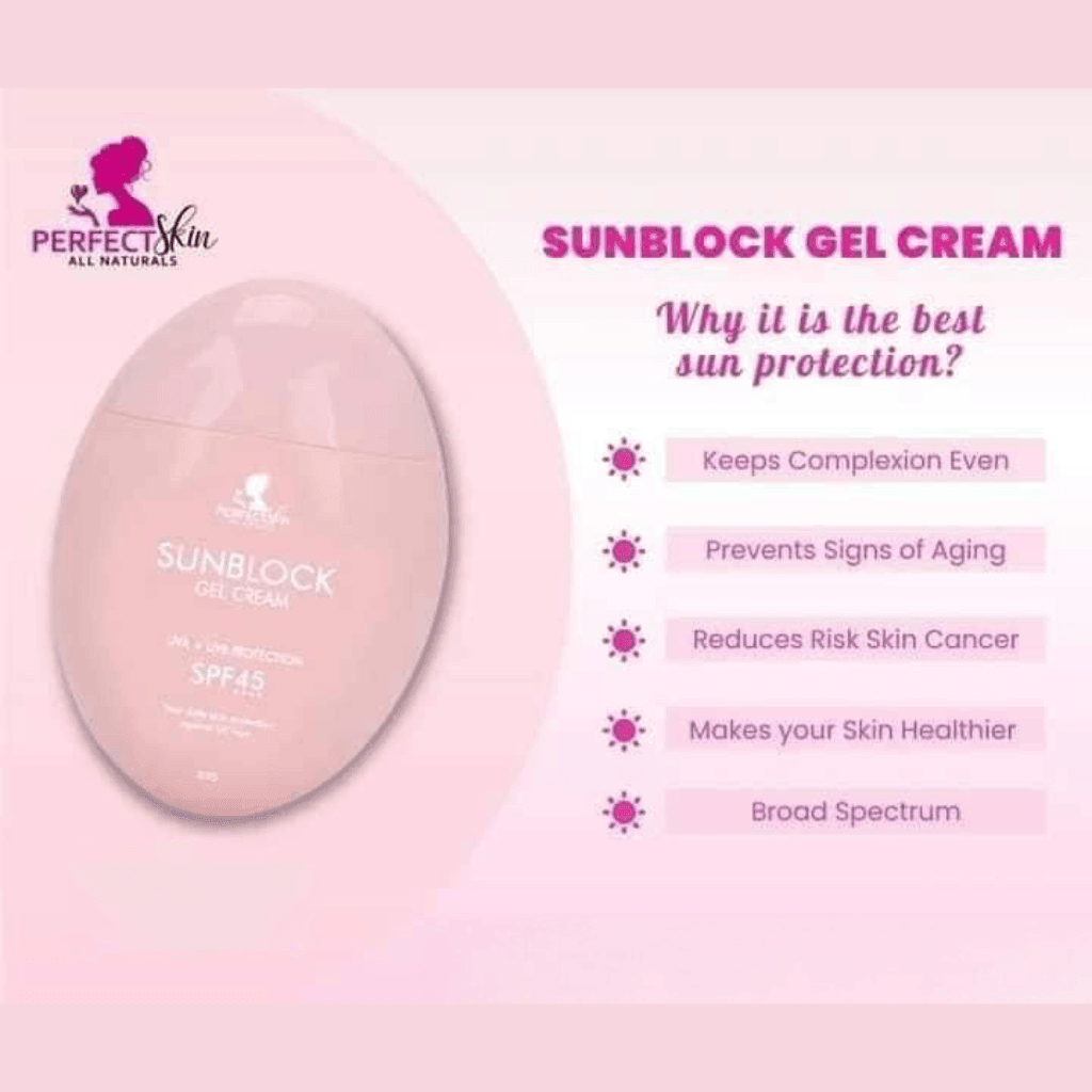 Perfect Skin Sunblock Gel Cream SPF 45 - 50g – Pinoyhyper
