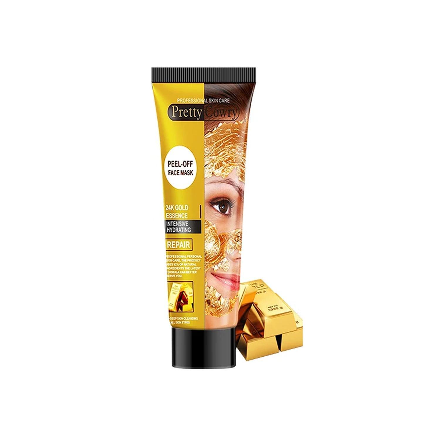 Pretty Cowry 24K Gold Intensive Essence Repair Peel-Off Face Mask ...