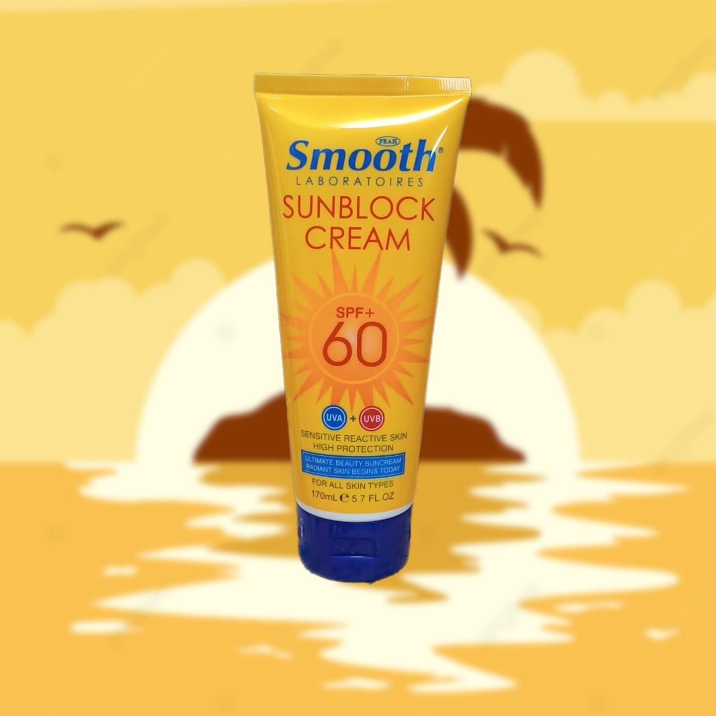 Smooth Sunblock Cream UVA+UVB SPF 60 - 170ml – Pinoyhyper