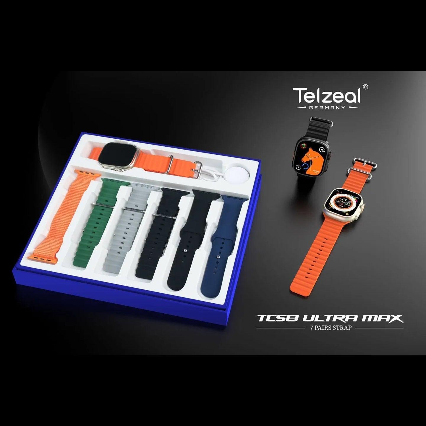 Telzeal TC58 Ultra Max Smart Watch With 7 Pairs Strap – Pinoyhyper