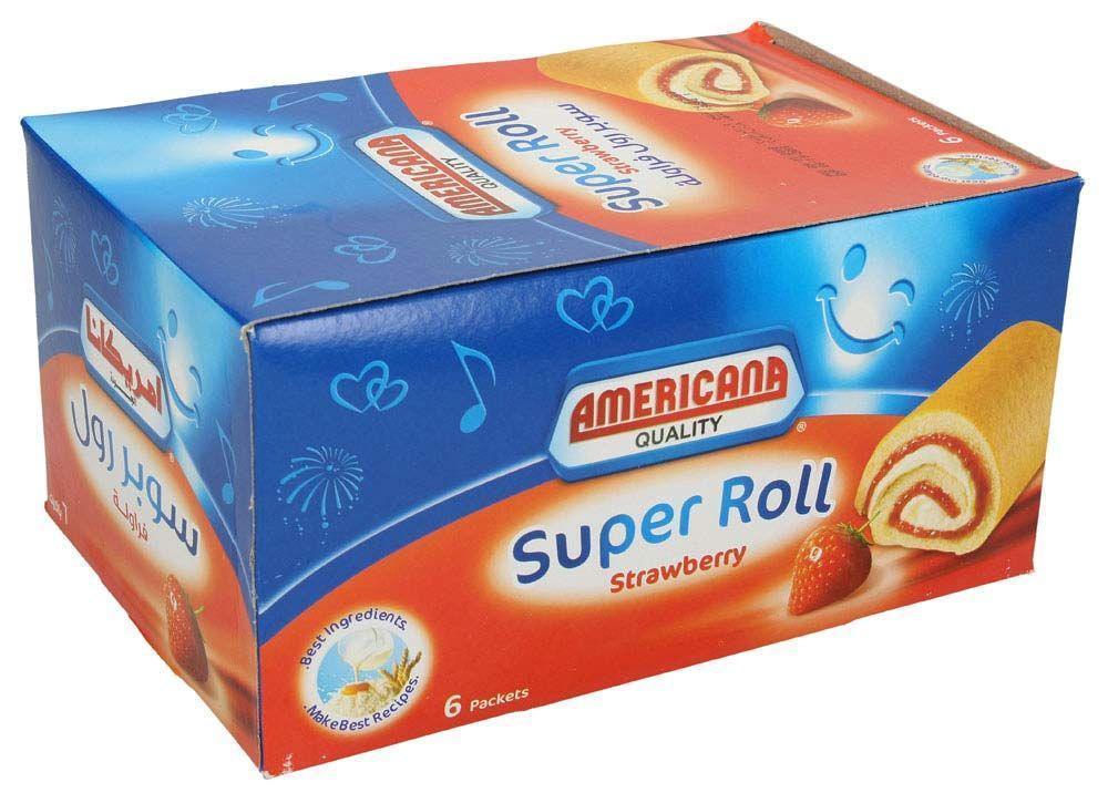 Americana Strawberry Super Roll 6 Pcs Box – Pinoyhyper