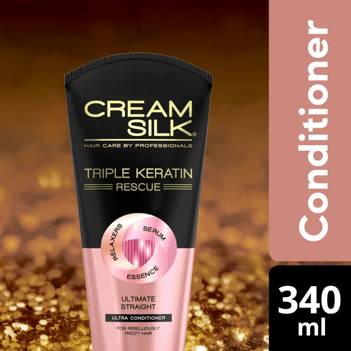 Cream Silk Conditioner Triple Keratin Rescue Ultimate Straight - 340ml ...