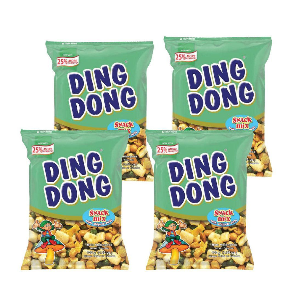 Ding Dong Snack Mix With Chips & Curls 100gm x 4 Pcs – Pinoyhyper