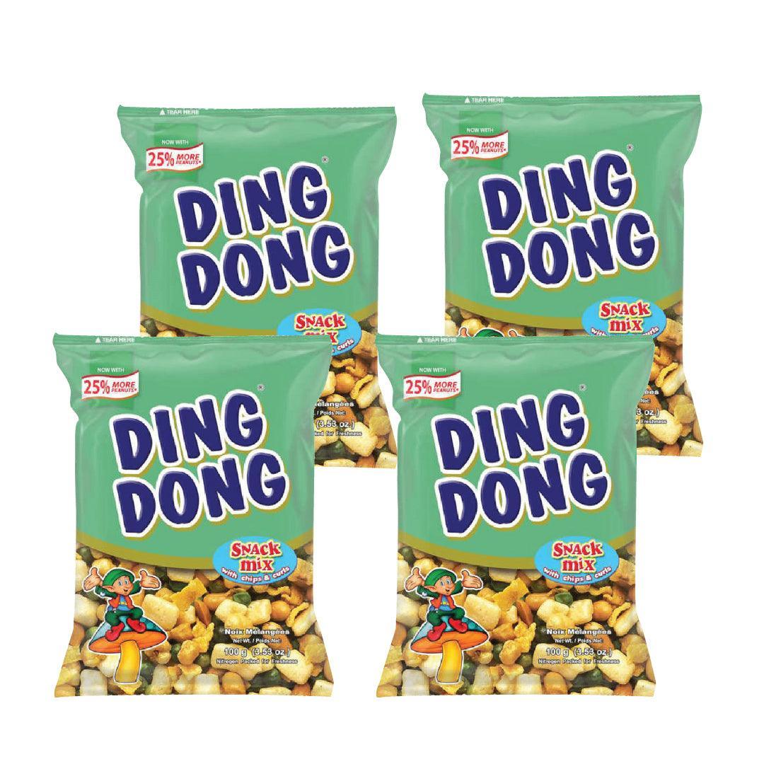 Ding Dong Snack Mix With Chips & Curls 100gm x 4 Pcs – Pinoyhyper