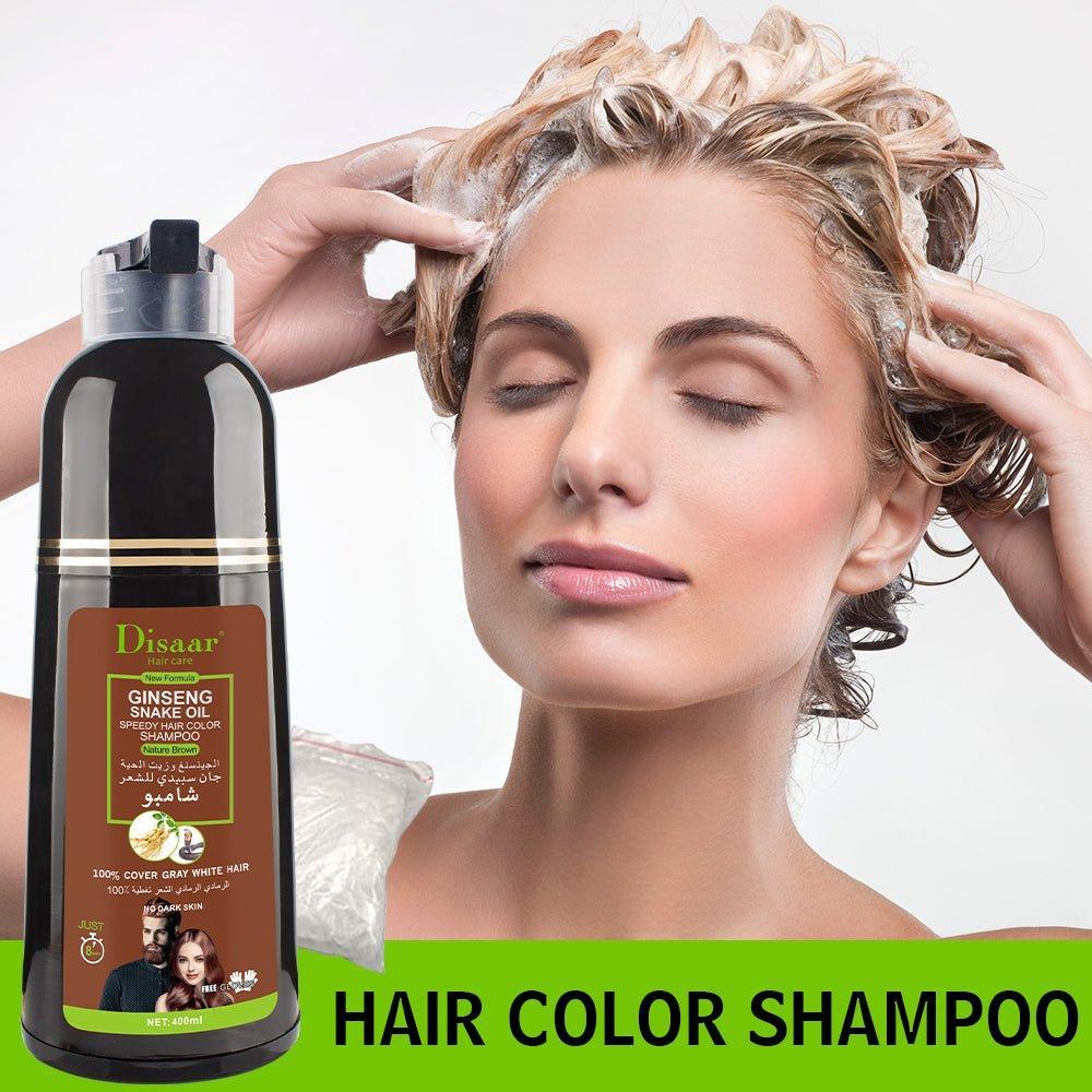 Disaar Organic Brown Hair Care Dye Shampoo 400ml - Brown Color – Pinoyhyper